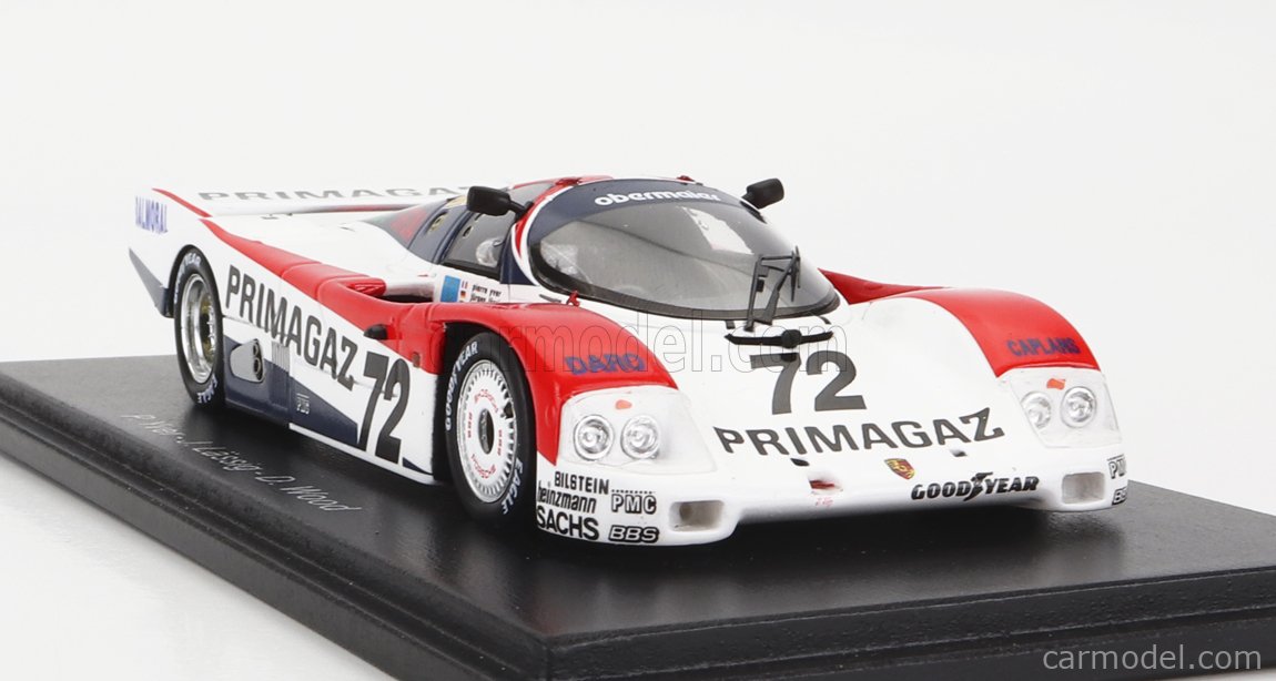 SPARK-MODEL S9874 Scale 1/43 | PORSCHE 962C 2.8L TEAM PRIMAGAZ COMPETITION N 72 24h LE MANS 1988 ...