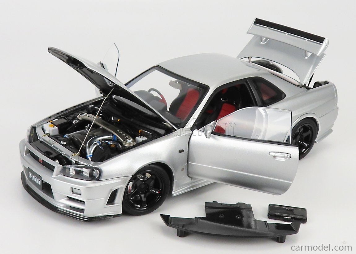 MOTORHELIX M83404 Escala 1/18 | NISSAN SKYLINE GT-R NISMO Z-TUNE (BNR34) COUPE 1999 WITH ENGINE ...
