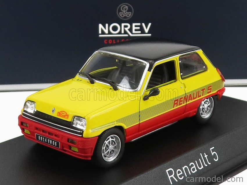 NOREV 510536 Scale 1/43 | RENAULT R5 TS MONTECARLO 1978 YELLOW RED