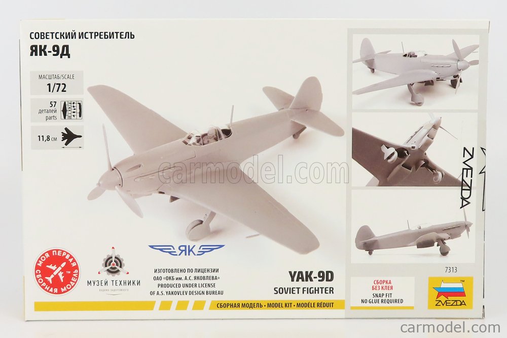 ZVEZDA 7313 Escala 1/72 | YAKOVLEV YAK-9D MILITARY SOVIET FIGHTER