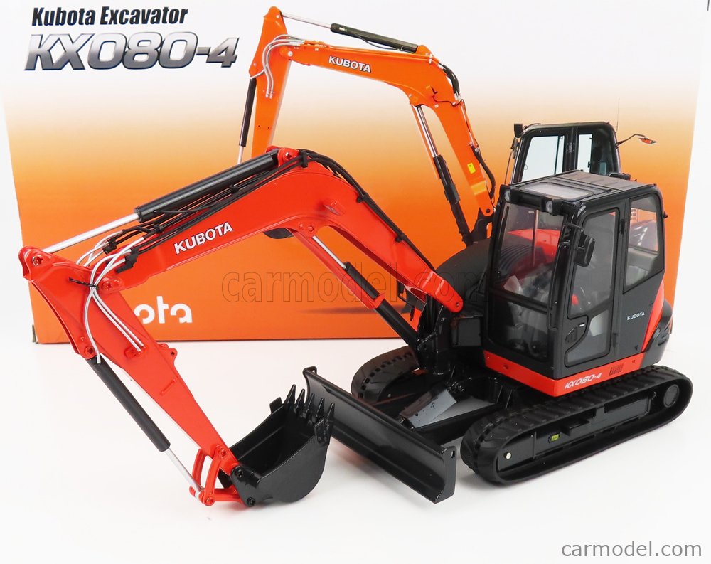 UNIVERSAL HOBBIES UH8102 Scale 1/24 | KUBOTA KX080-4 ESCAVATORE ...