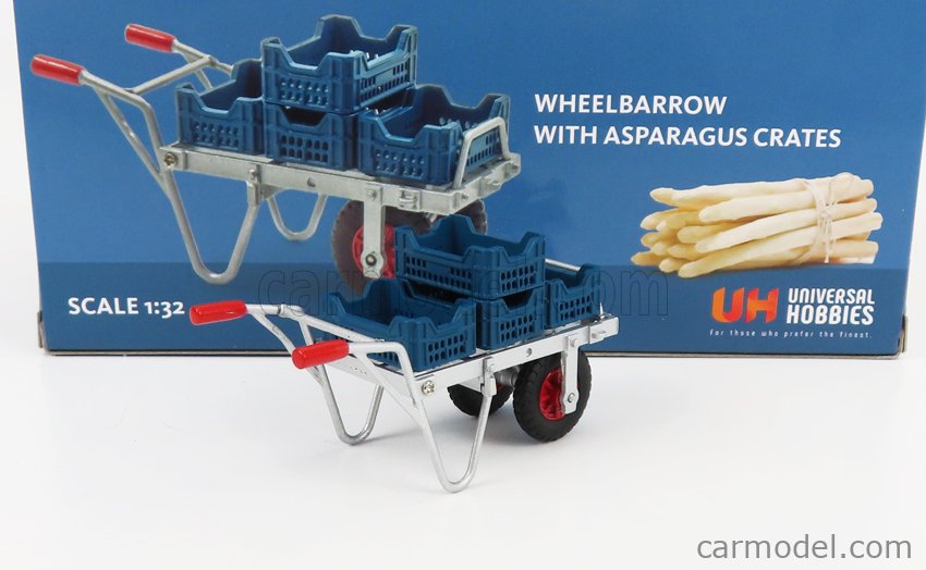 UNIVERSAL HOBBIES UH6391 Scale 1/32 | ACCESSORIES WHEELBARROW WITH 4X ...