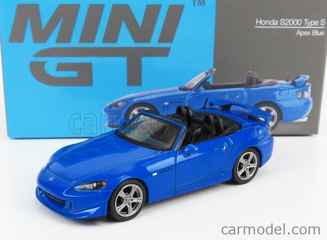 MINI-GT MGT00376-R Scale 1/64 | HONDA S2000 MUGEN SPIDER LHD 2000 APEX BLUE