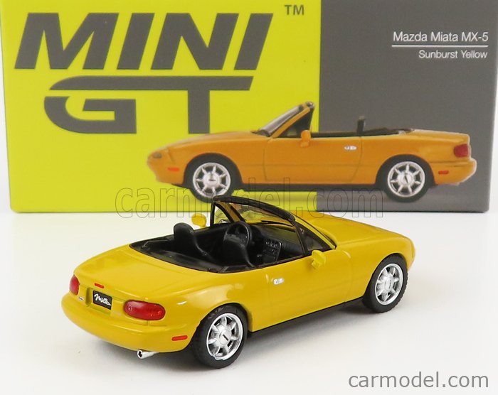 MINI-GT MGT00392-L Escala 1/64 | MAZDA MIATA MX-5 SPIDER 1991 YELLOW