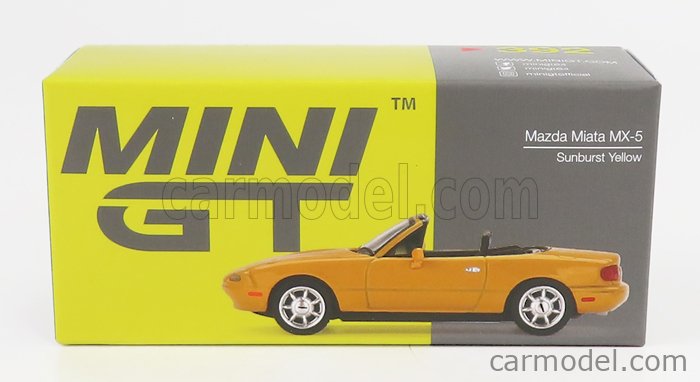 MINI-GT MGT00392-L Scale 1/64 | MAZDA MIATA MX-5 SPIDER OPEN 1991 YELLOW