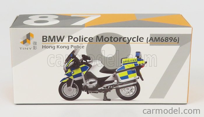 TINY TOYS ATC43187 Scale 1/43 | BMW R900RT POLICE 2010 WHITE BLUE YELLOW