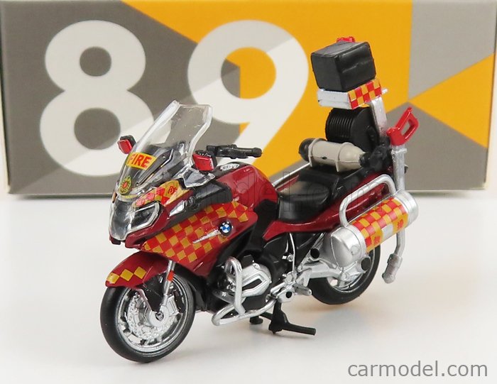TINY TOYS ATC43185 Scale 1/43 | BMW R1200RT FIRE ENGINE 2010 RED YELLOW