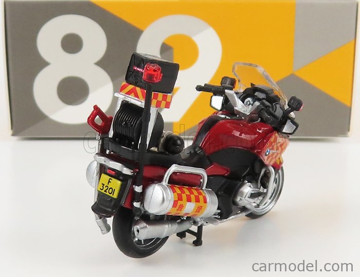 TINY TOYS ATC43185 Scale 1/43 | BMW R1200RT FIRE ENGINE 2010 RED YELLOW