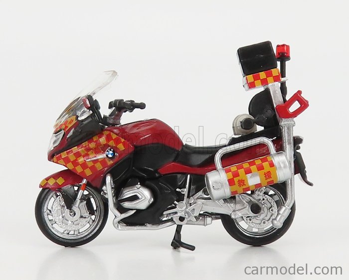 TINY TOYS ATC43185 Scale 1/43 | BMW R1200RT FIRE ENGINE 2010 RED YELLOW