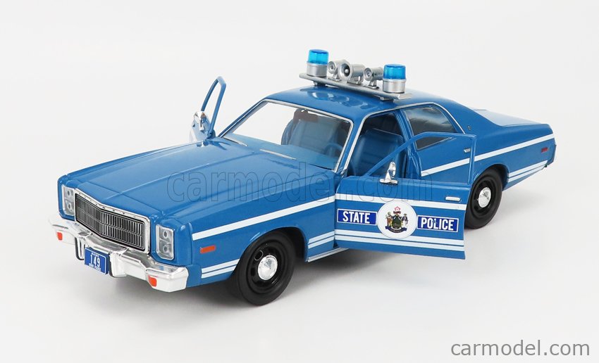 GREENLIGHT 85562 Escala 1/24 | PLYMOUTH FURY MAINE STATE POLICE 1978 BLUE