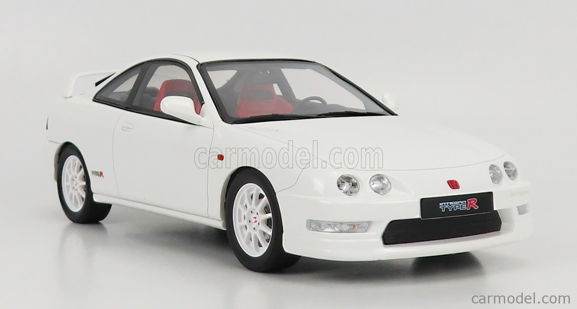 OTTO-MOBILE OT974 Scala 1/18 | HONDA INTEGRA DC2 EURO SPEC 1997 CHAMPIONSHIP WHITE