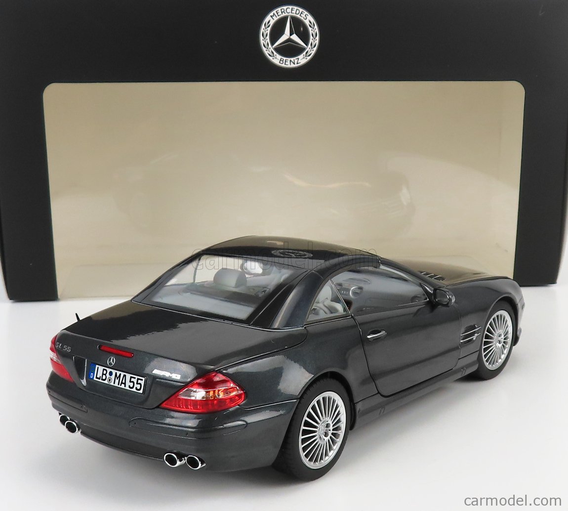 NOREV B66040687 Scale 1/18 | MERCEDES BENZ SL-CLASS SL500 (R230) CABRIOLET 2003 BLACK