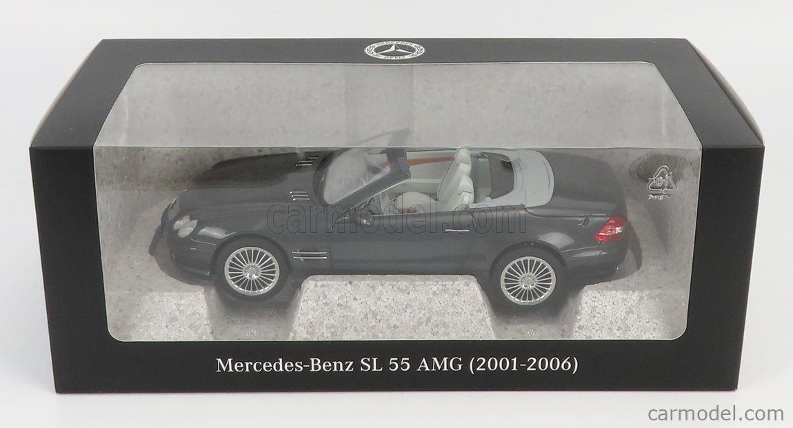 NOREV B66040687 Scale 1/18 | MERCEDES BENZ SL-CLASS SL500 (R230) CABRIOLET 2003 BLACK