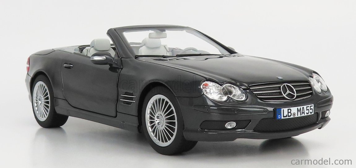 NOREV B66040687 Scale 1/18 | MERCEDES BENZ SL-CLASS SL500 (R230) CABRIOLET 2003 BLACK