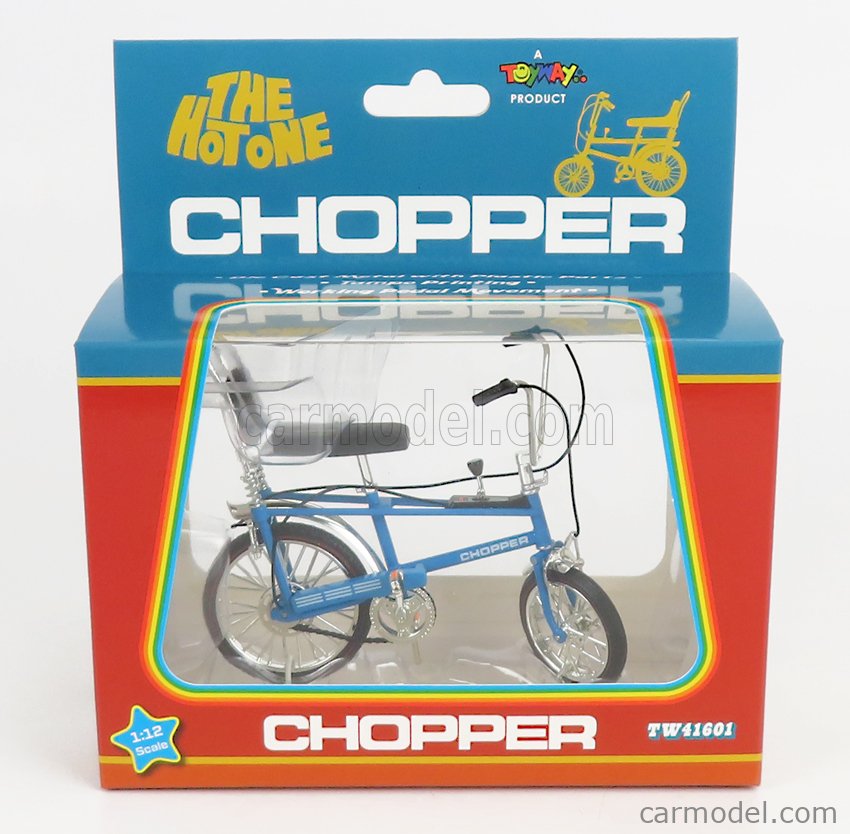 TOYWAY TW41601-BLUE Scale 1/12 | BICICLETTA BIKE CHOPPER THE HOT ONE ...