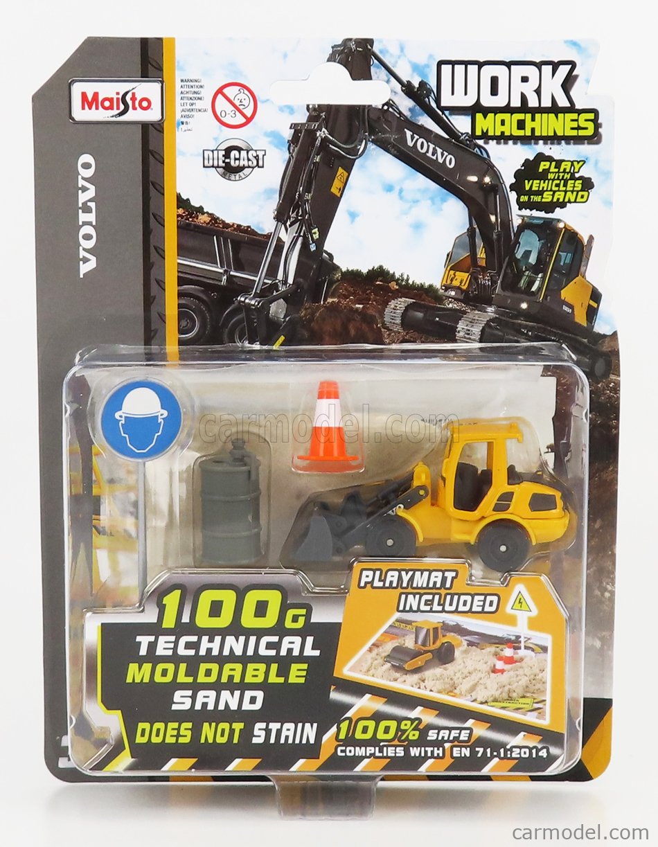 MAISTO 15428-18998 Scale 1/64 | VOLVO L25H RUSPA GOMMATA TRACTOR 2010 ...