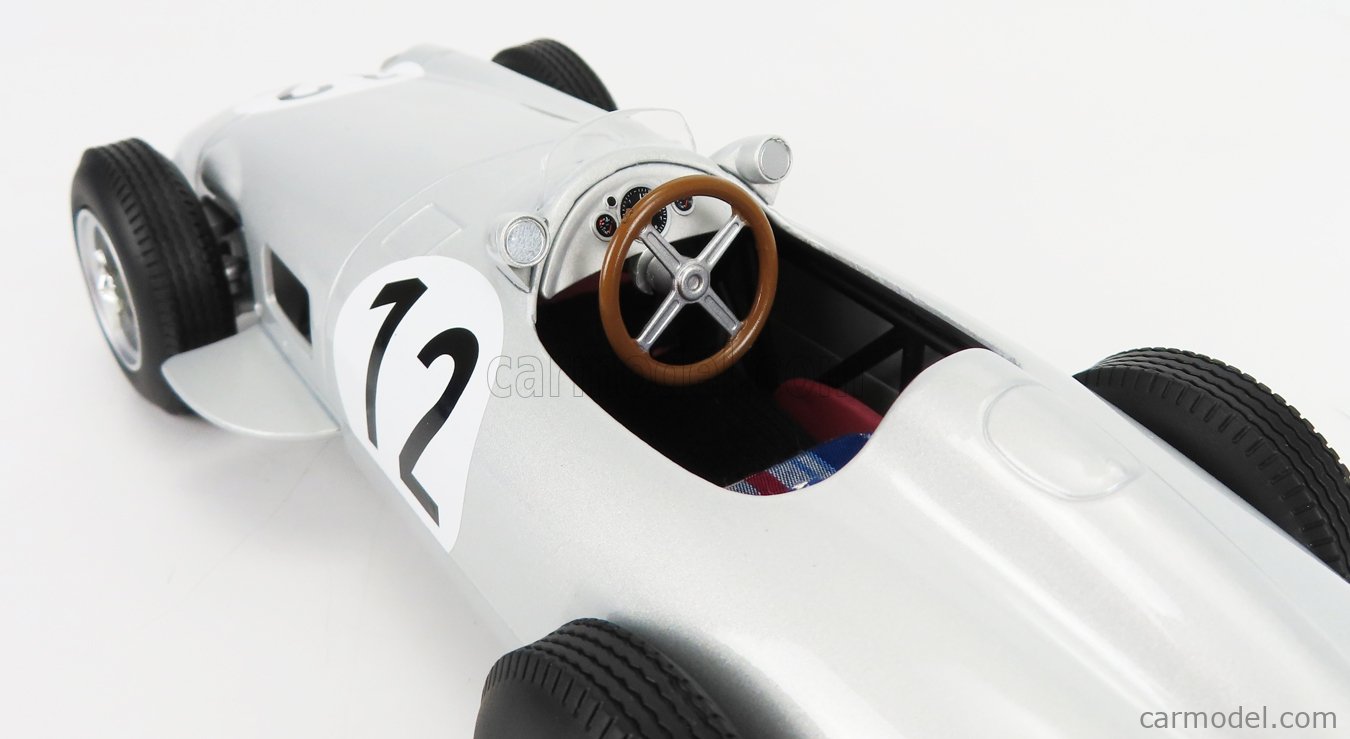 WERK83 W1801802 Scale 1/18 | MERCEDES BENZ F1 W196 N 12 WINNER BRITISH GP 1955 STIRLING MOSS SILVER