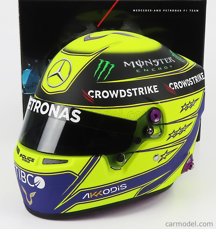 MINI HELMET 4100150 Scale 1/2 | BELL HELMET F1 CASCO HELMET MERCEDES GP ...