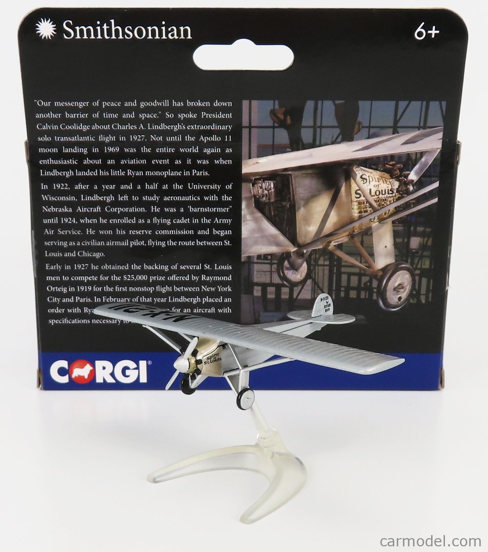 CORGI CS91302 Scale 1/72 | AIRPLANE RYAN NYP SPIRIT OF ST.LOUIS 1927 SILVER