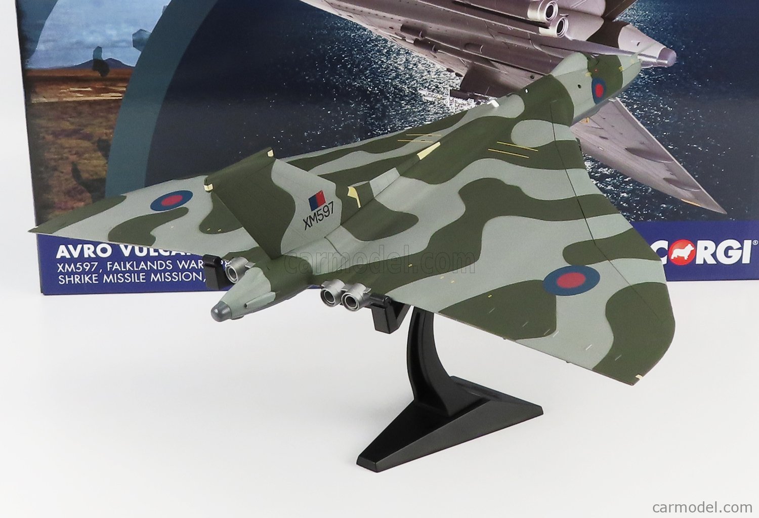 CORGI AA27206 Масштаб 1/72 | AVRO B2 XM597 VULCAN AIRPLANE BLACK BUCK 6 ...