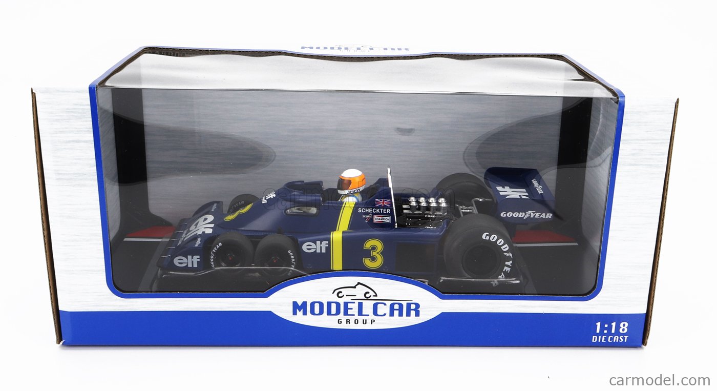 MCG MCG18614F Scale 1/18 | TYRRELL F1 P34 ELF 6 WHEELER N 3 POLE POSITION AND WINNER SWEDEN GP ...
