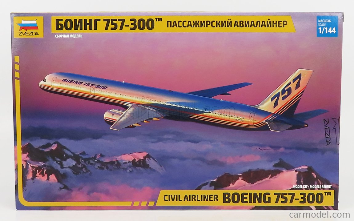 ZVEZDA 7041 Escala 1/144 | BOEING 757-300 AIRPLANE CIVIL AIRLINER 1982