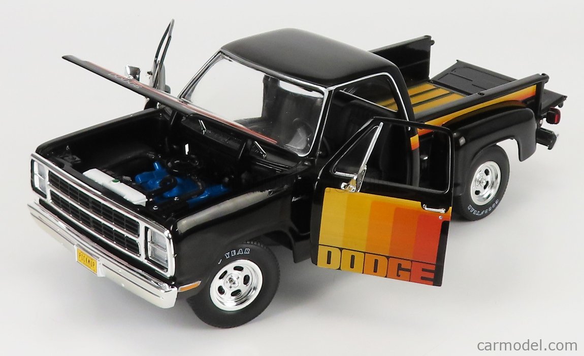 AUTOWORLD AW291/06 Scale 1/18 | DODGE D150 PICK-UP UTILINE 1980 BLACK ...