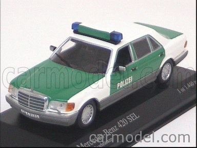 MINICHAMPS 039390 Echelle 1/43 | MERCEDES BENZ 430 SEL 1991 POLIZEI ...