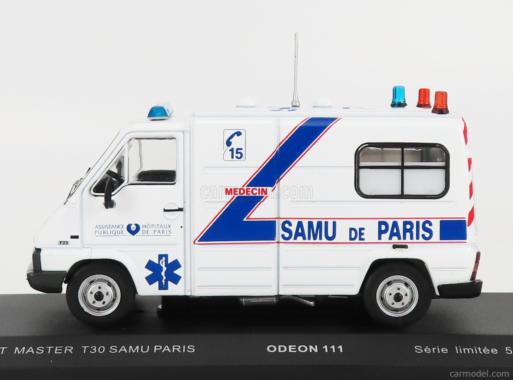 ODEON ODEON111 Scale 1/43 | RENAULT MASTER T30 VAN SAMU 75 DE PARIS ...