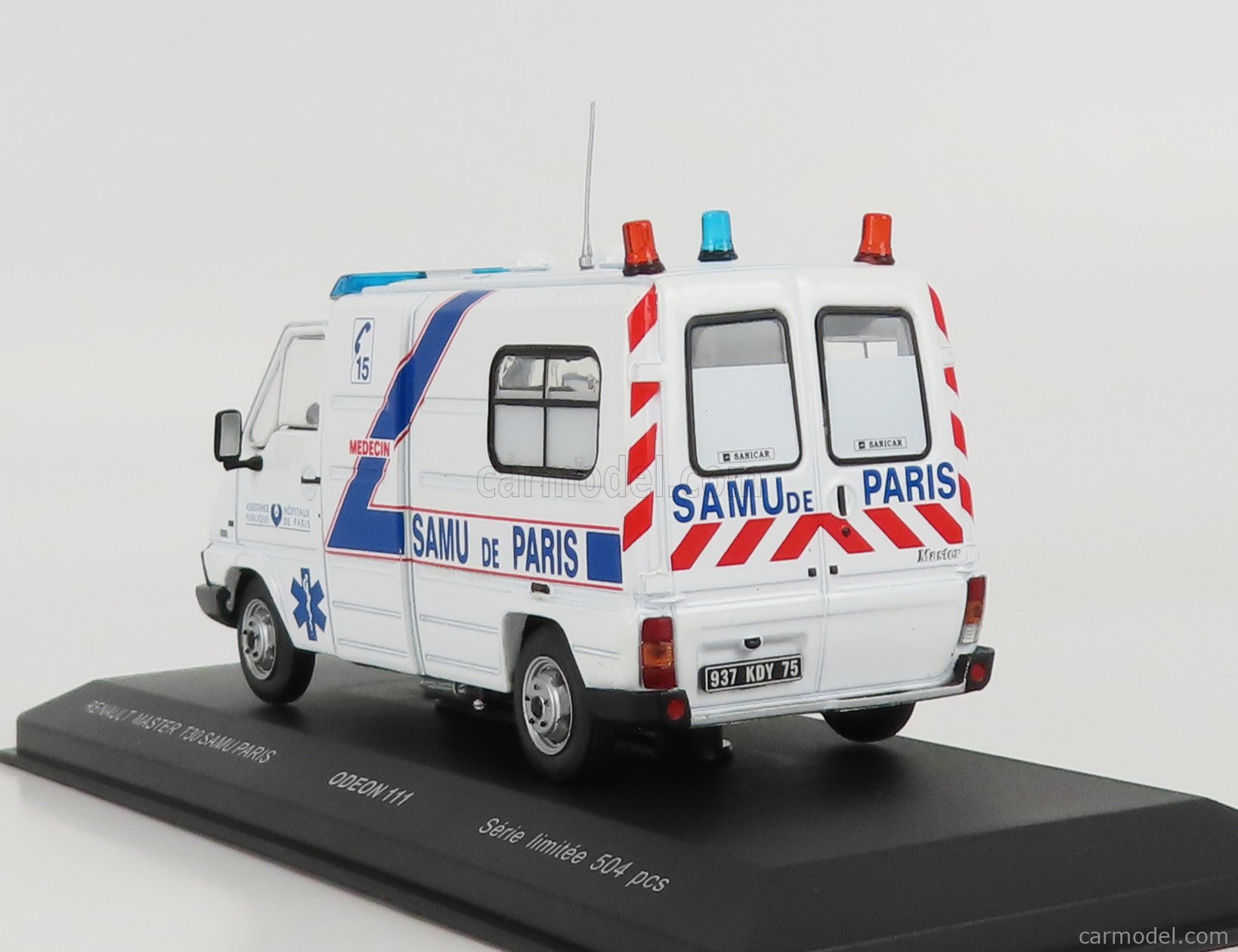 ODEON ODEON111 Scale 1/43 | RENAULT MASTER T30 VAN SAMU 75 DE PARIS ...
