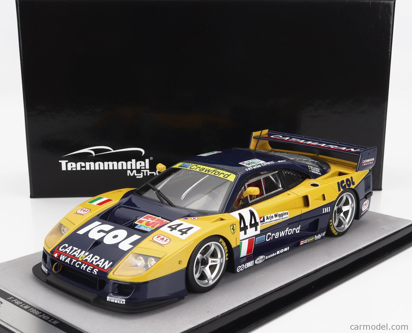 TECNOMODEL TM18-286B Scale 1/18 | FERRARI F40 LM 3.5L TURBO V8 TEAM ...