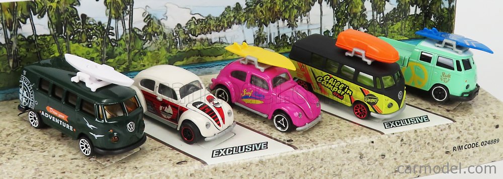 MAJORETTE 212055008 Scale 1/64 | VOLKSWAGEN SET ASSORTMENT 5 CARS ...