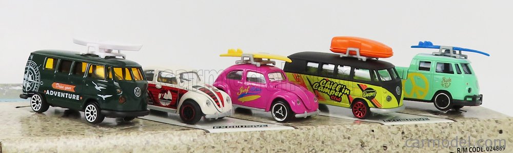 MAJORETTE 212055008 Scale 1/64 | VOLKSWAGEN SET ASSORTMENT 5 CARS ...