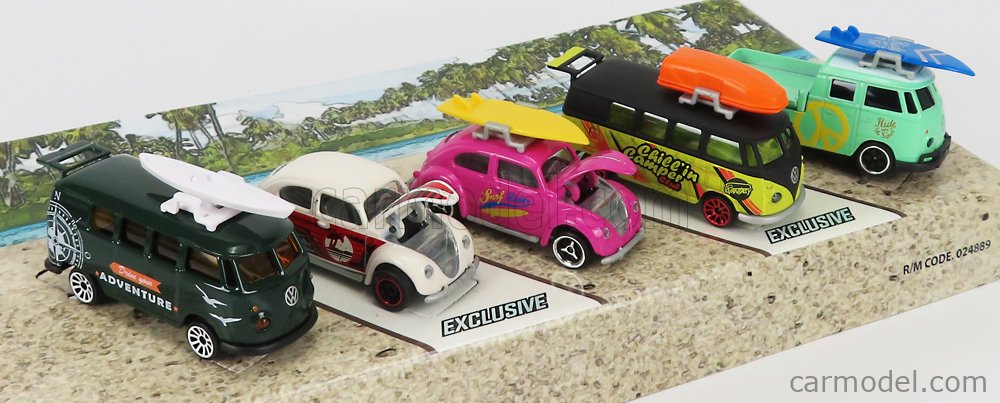 MAJORETTE 212055008 Scale 1/64 | VOLKSWAGEN SET ASSORTMENT 5 CARS ...