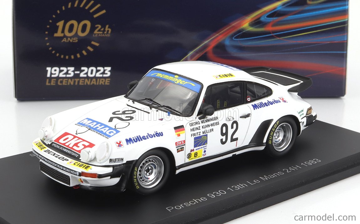 SPARK-MODEL S9853 Echelle 1/43 | PORSCHE 911 930 TURBO TEAM GEORG ...