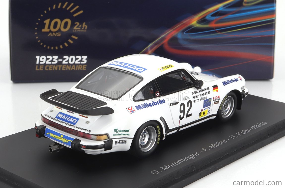 SPARK-MODEL S9853 Echelle 1/43 | PORSCHE 911 930 TURBO TEAM GEORG MEMMINGER N 92 24h LE MANS ...