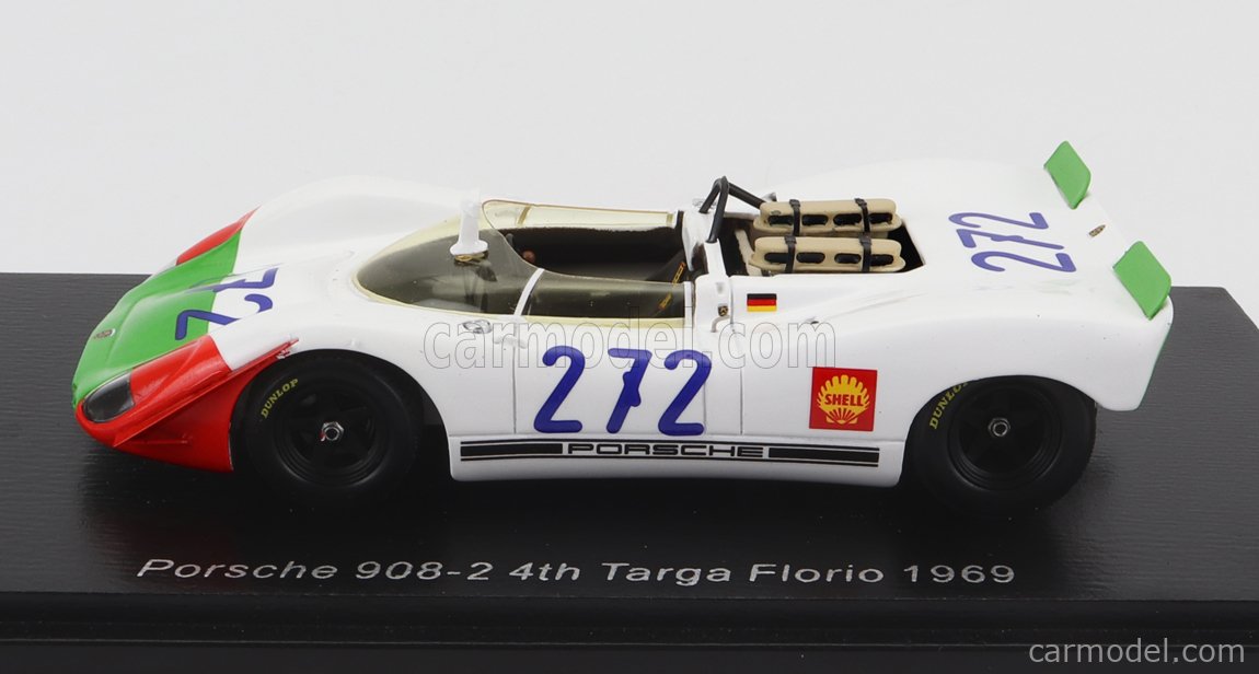 SPARK-MODEL S9247 Scale 1/43 | PORSCHE 908-2 SPIDER N 272 4th TARGA FLORIO 1969 W.KAUSHEN - K ...