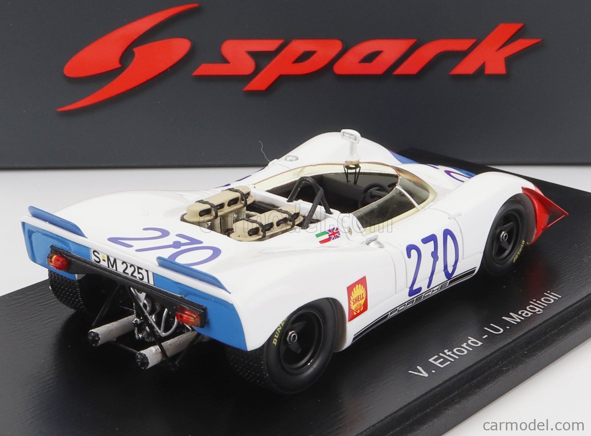 SPARK-MODEL S9245 Scale 1/43 | PORSCHE 908/2 SPIDER N 270 2nd TARGA ...