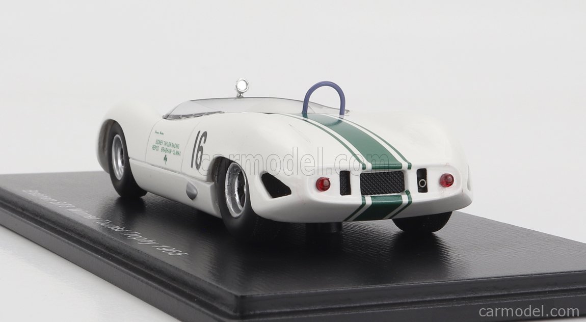 SPARK-MODEL S7085 Scale 1/43 | BRABHAM BT8 SPIDER N 16 WINNER TOURIST TROPHY 1965 D.HULME WHITE ...