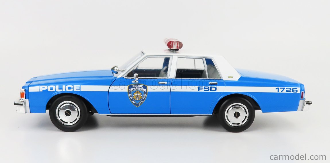 GREENLIGHT 19106 Scale 1/18 | CHEVROLET CAPRICE POLICE NEW YORK CITY ...