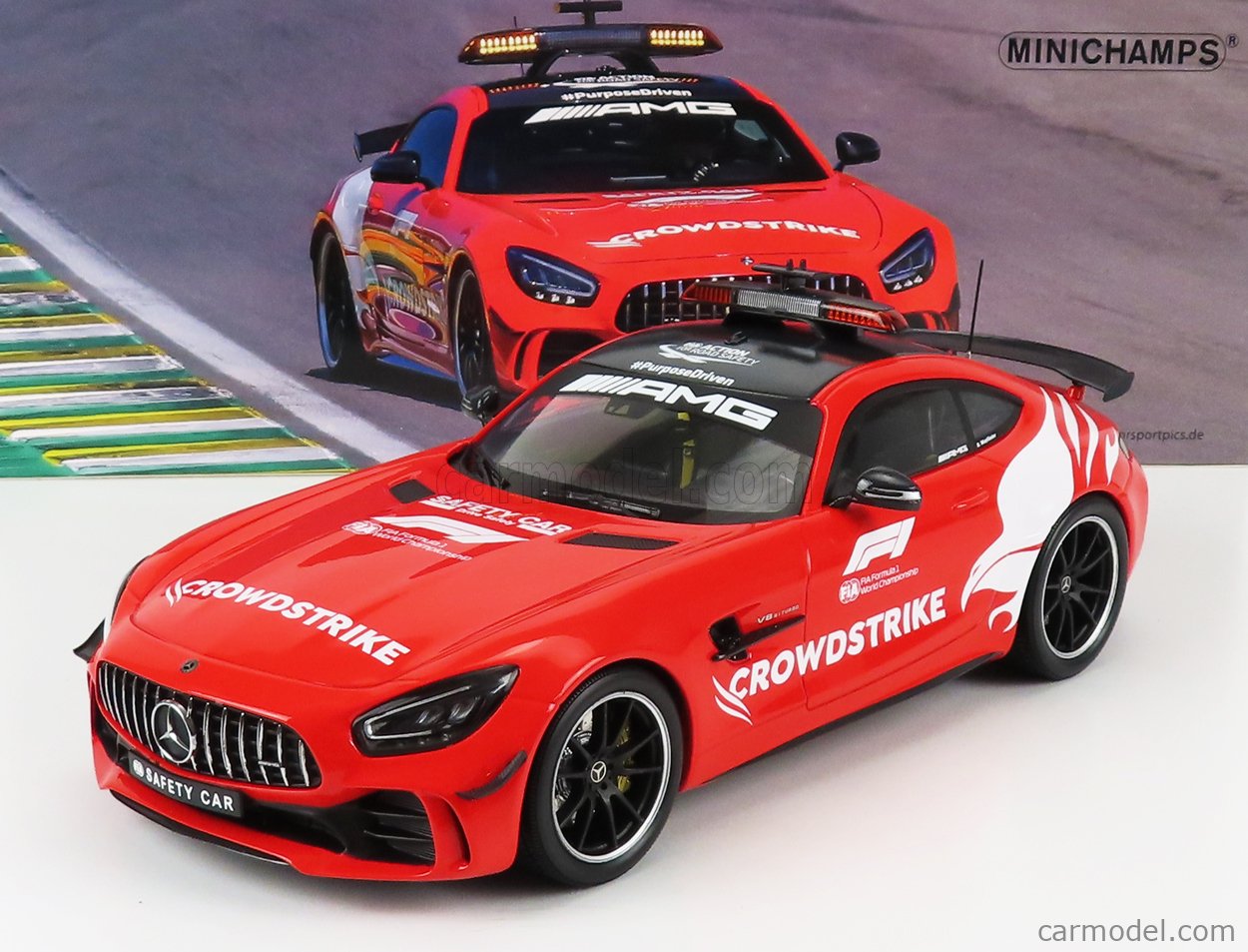 MINICHAMPS 153036097 Масштаб 1/18 | MERCEDES BENZ GT-R AMG V8 F1 SAFETY ...