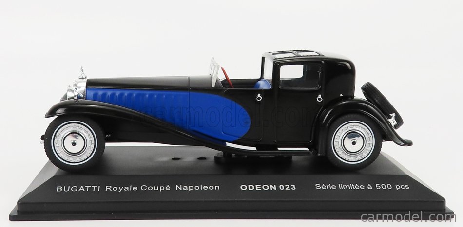 ODEON ODEON023 Scale 1/43 | BUGATTI ROYALE NAPOLEON 1930 BLACK BLUE