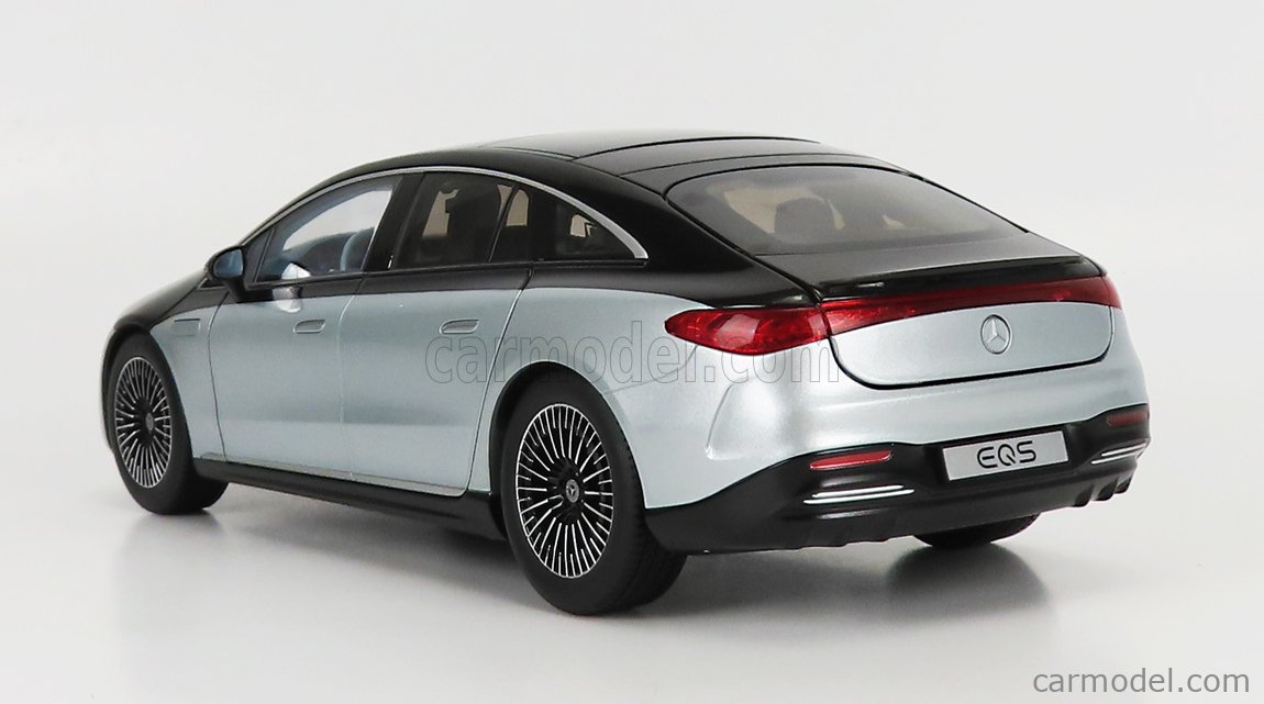 NZG B66960575 Scale 1/18 | MERCEDES BENZ EQS AMG LINE (V297) 2022 BLACK SILVER