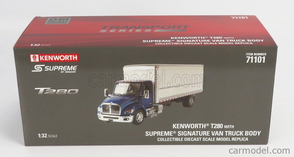 DM-MODELS 71101 Scale 1/32 | KENWORTH T280 TRUCK CASSONATO 2010 BLUE WHITE