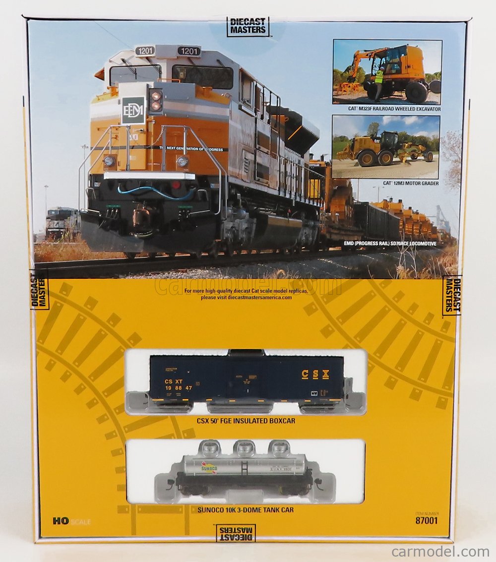 DM-MODELS 87001 Escala 1/87 | CATERPILLAR HO - PROGRESS RAIL TRAIN SET ...