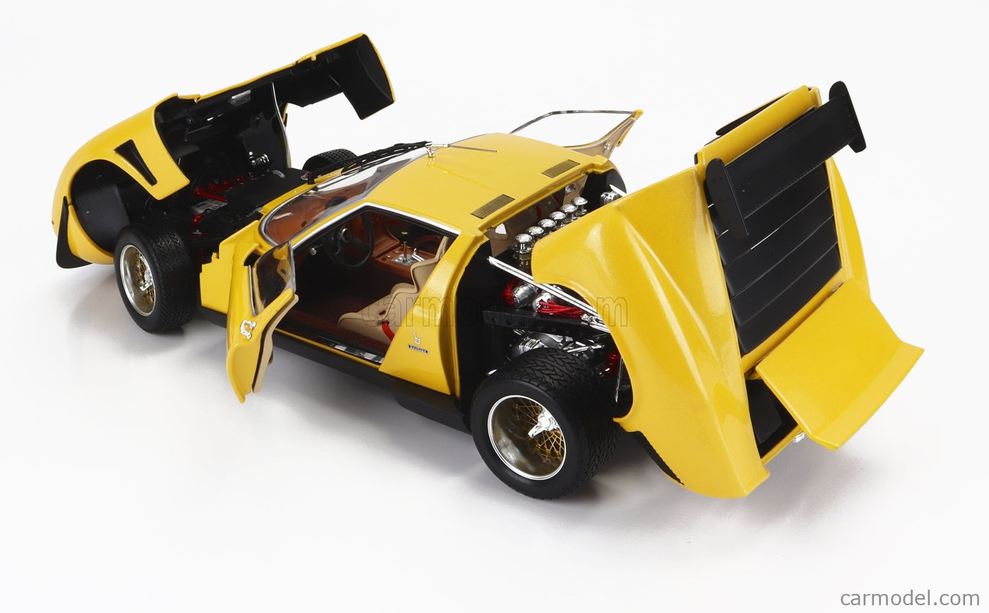 KYOSHO 08319GY Scale 1/18 | LAMBORGHINI MIURA SVR 1970 YELLOW