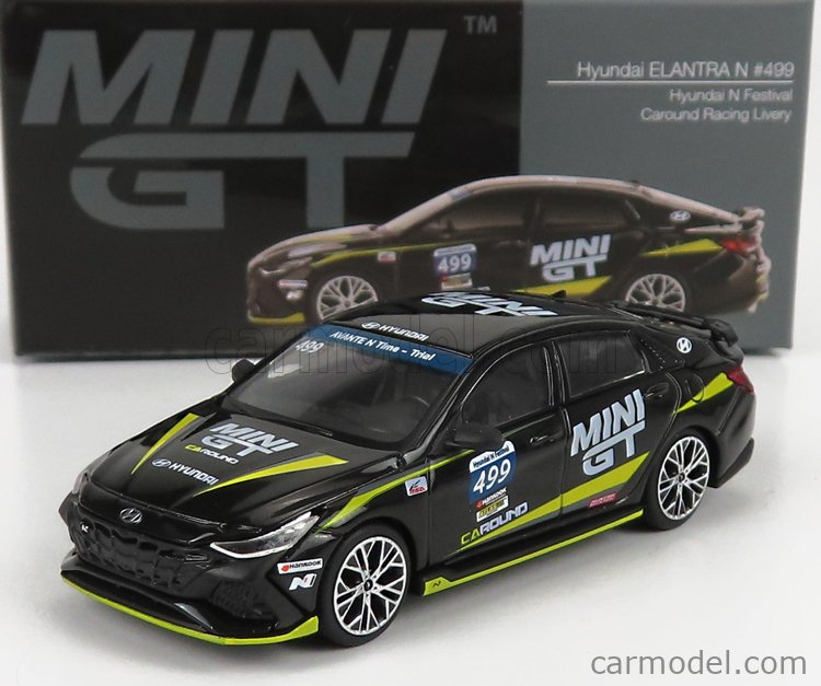 MINI-GT MGT00403-L Scale 1/64 | HYUNDAI ELANTRA N 499 CAROUND RACIN ...
