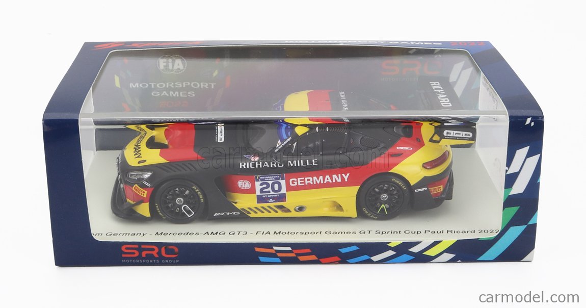 SPARK-MODEL S6325 Scale 1/43 | MERCEDES BENZ AMG GT3 TEAM GERMANY N 20 ...