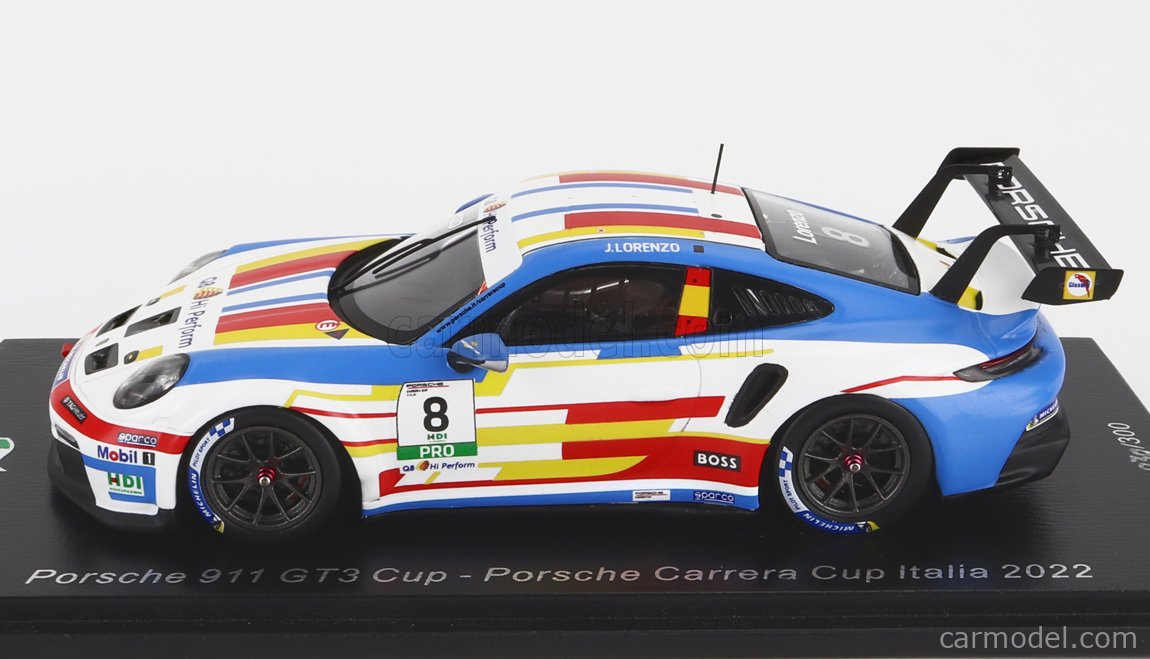 SPARK-MODEL SI019 Scale 1/43 | PORSCHE 911 991-2 GT3 CUP N 8 ITALIAN ...