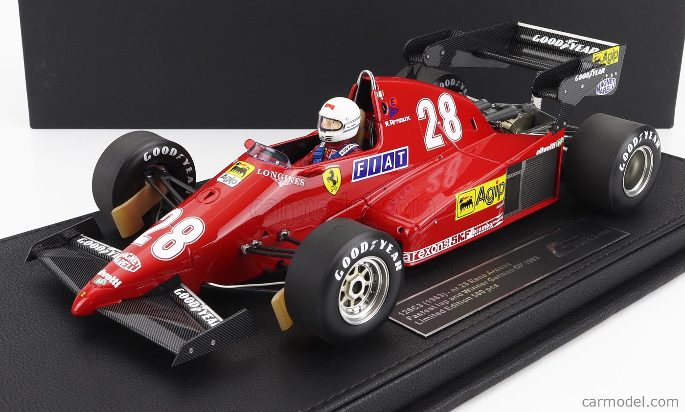 GP-REPLICAS GP096BWD Echelle 1/18 | FERRARI F1 126C3 SCUDERIA FERRARI N ...